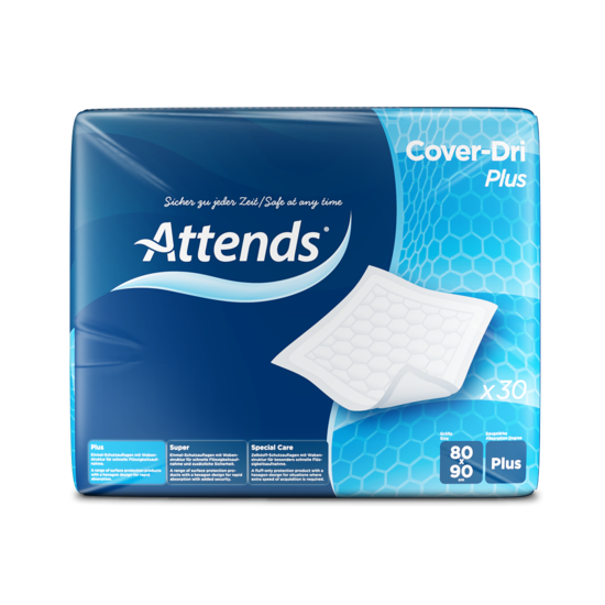 Inkontinensskydd Attends Cover-Dri Plus 80x90cm 30st/fp