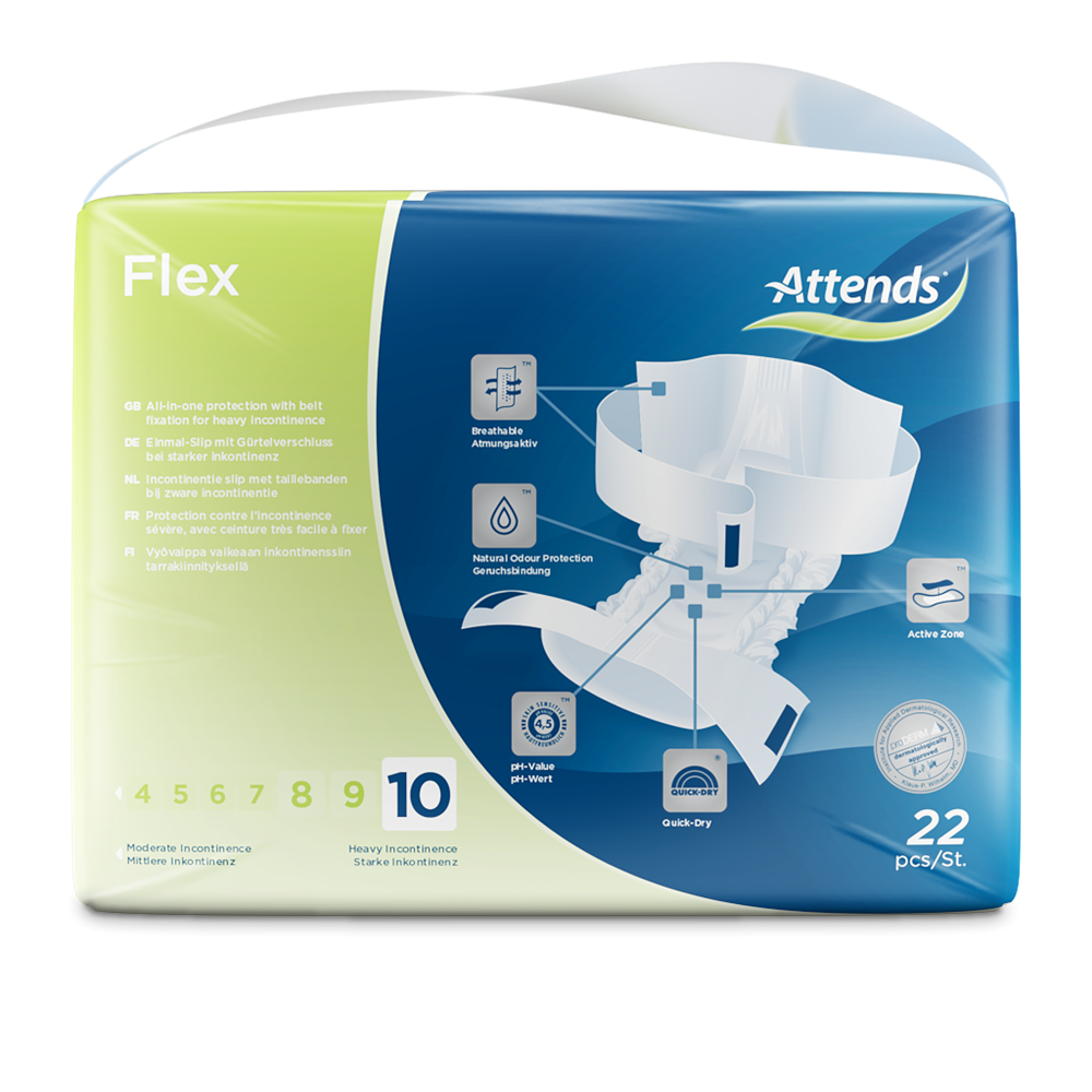 Inkontinensskydd Attends Flex 10 L 22st/fp