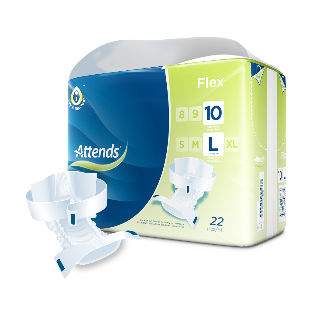 Inkontinensskydd Attends Flex 10 L 22st/fp