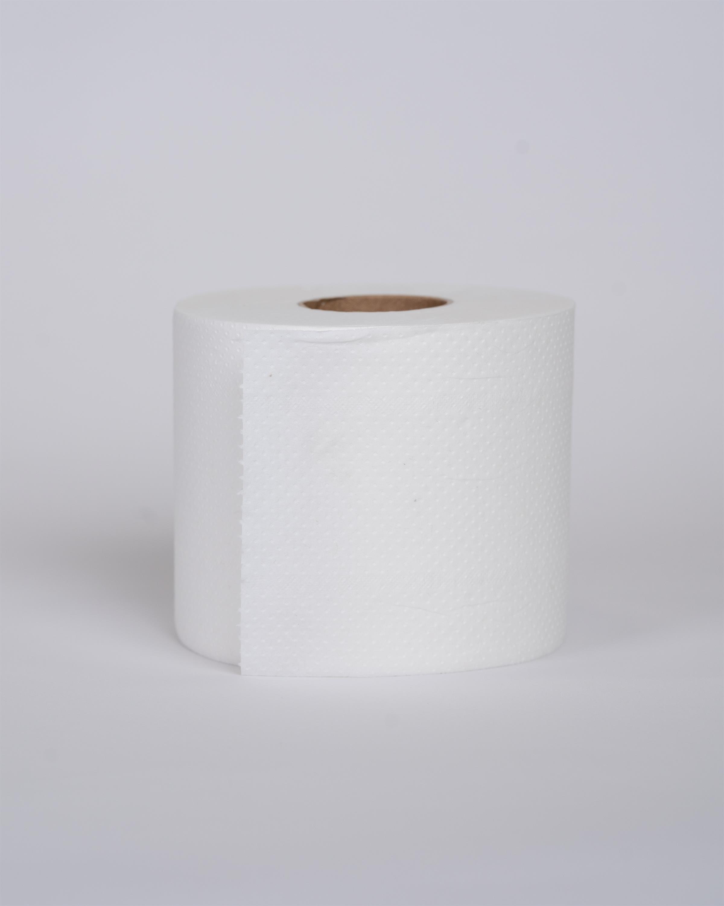toalettpapper, mycket på rullen